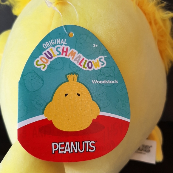 Squishmallows | Other | Squishmallows Woodstock Peanuts Plush Stuffed Animal Toy 8 Snoopy Bird ...